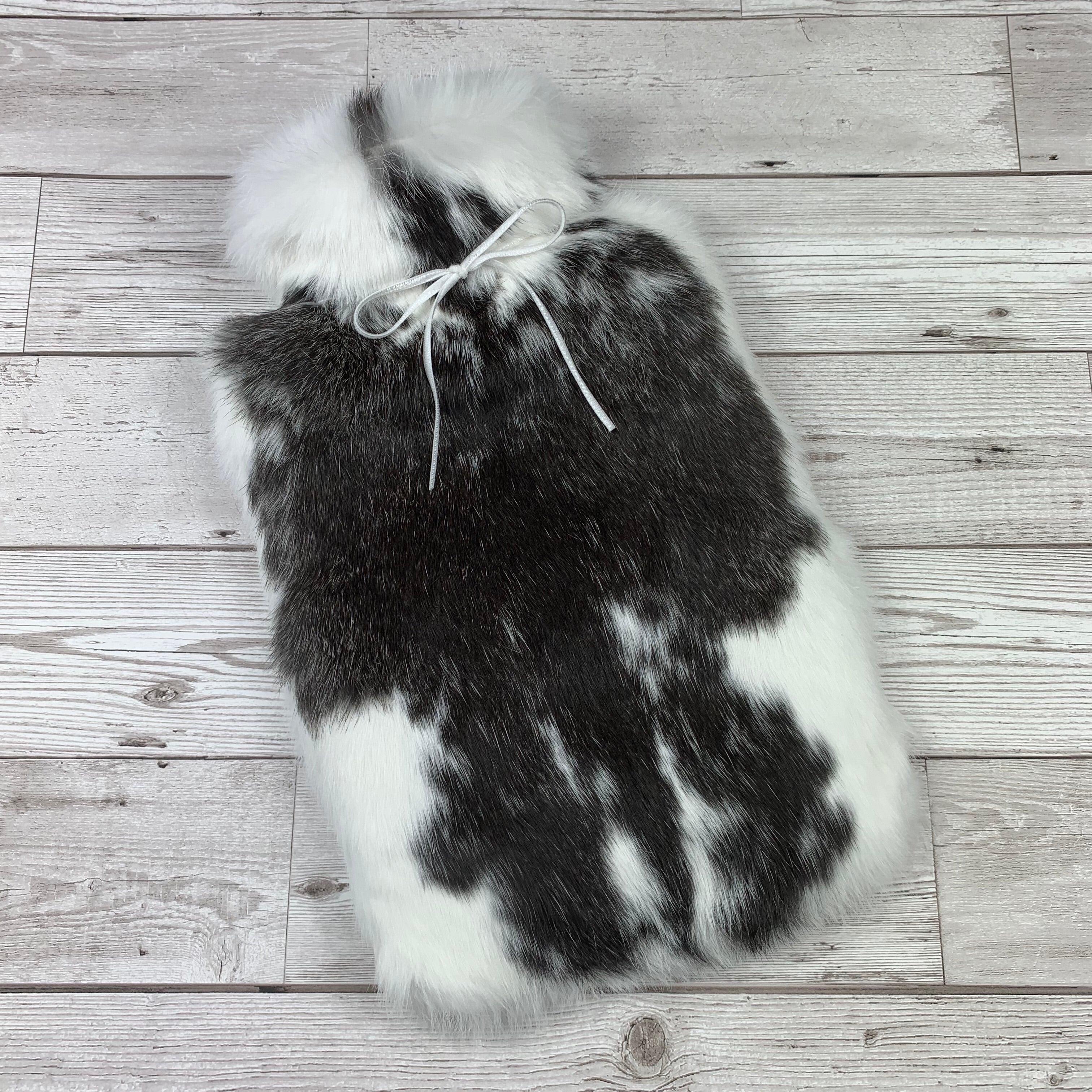 Rabbit Fur Luxury Hot Water Bottle | Furry Hot Water Bottle by The Fur